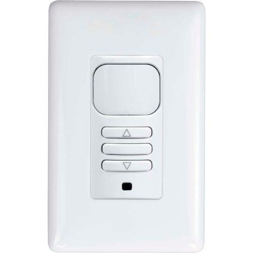 Hubbell LightHawk PIR Dimming Wall Switch Occupancy Sensor, White