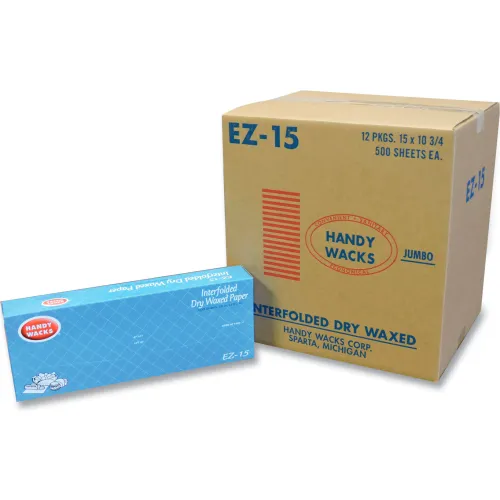 Handy Wacks© Interfolded Dry Waxed Paper Deli Sheets, 15"L x 10-3/4"W ...