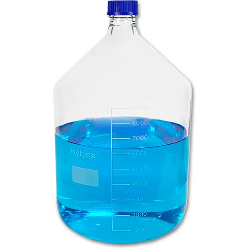 Benchmark Scientific Hybex™ Media Storage Glass Bottle w/ Blue Cap, 10L ...