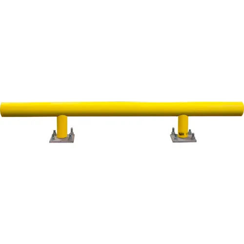 Ideal Shield® Heavy Duty One-Line Guard Rail, Steel & HDPE Plastic, 96 ...