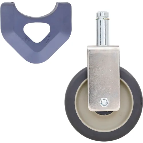 MetroMax Polyurethane Rigid Stem Caster, 2-3/8"W x 5" Dia., 300 lb ...