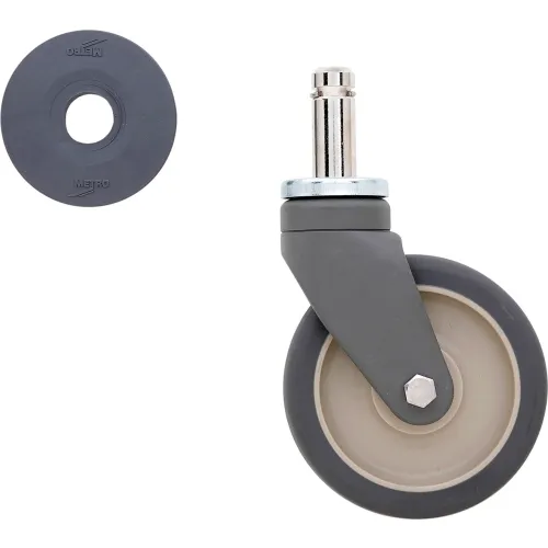 Super Erecta Polyurethane Rigid Stem Caster, 5" Dia., 300 lb. Capacity