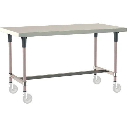 Metro® TableWorx 304 Stainless Steel Mobile-Ready Table, 60 x 30"