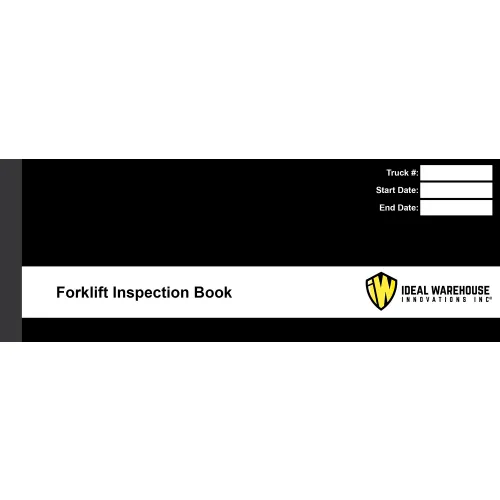 Ideal Warehouse® Replacement Log Book For Forklift Truck - Pkg Qty 5