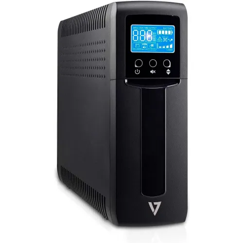 V7 UPS 1500VA Tower Battery Backup System with 10 Outlets (5 Battery ...