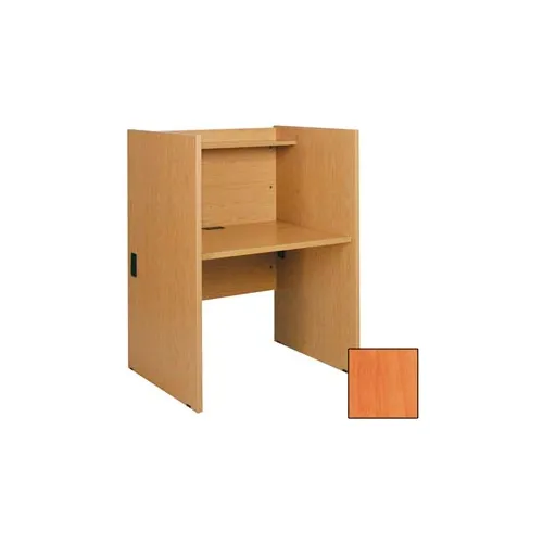 Study/Computer Carrel Base - 36"W x 29-7/8"D x 48-1/8"H Oiled Cherry