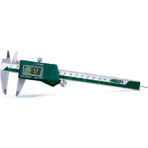 Insize Stainless Steel Electronic Caliper w/ Round Depth Bar, 0-6"/0 ...
