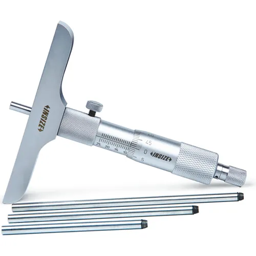 Insize Depth Micrometer, 0-1" Range