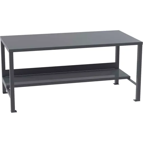 Jamco UA360GP Fixed Height Welded Steel Workbench - Lower Shelf - 60"W ...