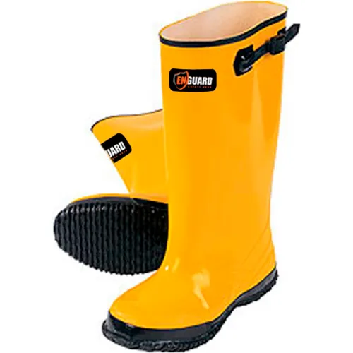 Enguard Slush Boots, Rubber, 17" Height, Yellow, Size 14, 1 Pair - Pkg ...