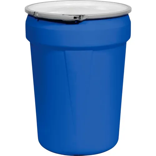 Eagle® Lab Pack Open Head Poly Drum, Metal Lever Lock, 30 Gallon Cap ...