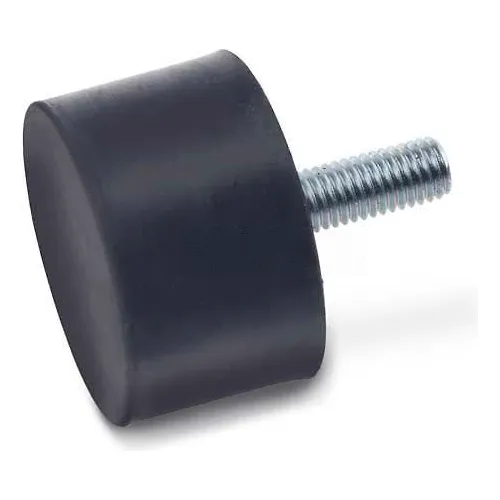 Vibration/Shock Absorption Mount, Threaded Stud, 1.18" Dia, 20mm H, M8 ...