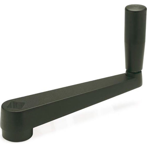 J.W. Winco GN471 Crank Handles, Aluminum, Revolving Handle, Through ...