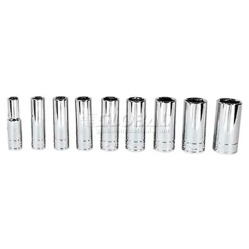 Chrome Socket, 3/8" Drive, 6 Point, 1", Deep