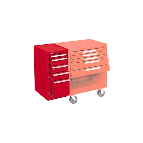 Kennedy® 185XR K1800 Series 13-5/8"W X 18"D X 29"H 5 Drawer Red Hang-On ...