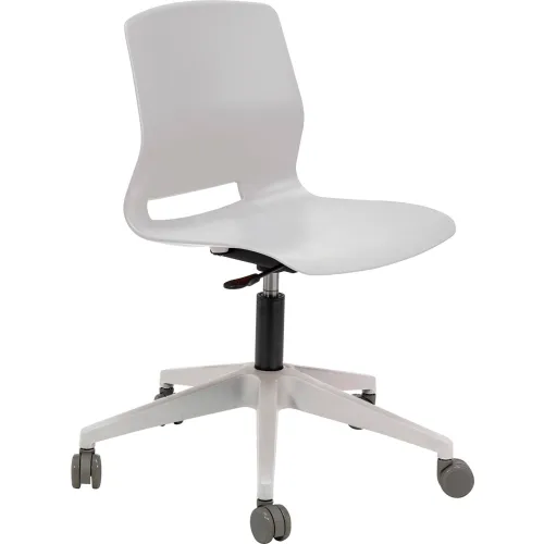 KFI Studios Imme Armless Stacking Task Chair w/ Casters, Polypropylene ...