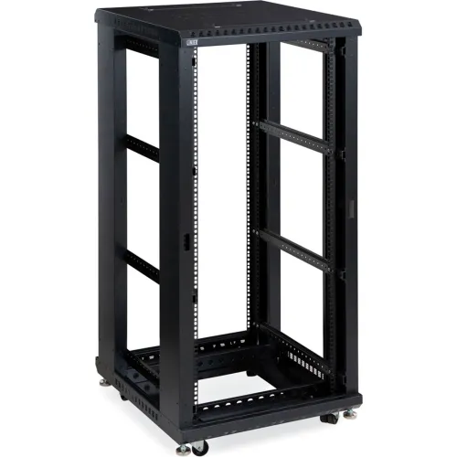 Kendall Howard™ 27U LINIER® Server Cabinet, No Doors/No Side Panels, 24 ...