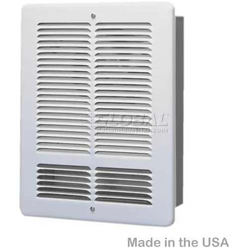 King Forced Air Wall Heater W2420-W, 2000W, 240V, White