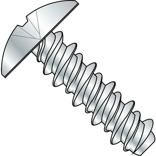 #4 x 3/8 #3 Head Phillips Truss High Low Screw Fully Threaded Zinc Bake ...