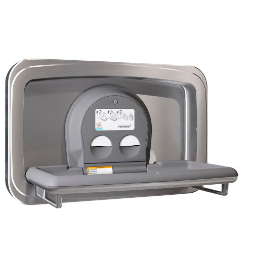 Koala Kare® Horizontal Baby Changing Table Wall Mounted - Stainless ...