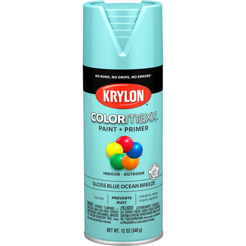Krylon® Colormaxx™ Paint & Primer, 12 oz., Gloss Blue Ocean Breeze ...