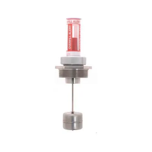 IBC/Tank Overfill Alert Gauge, Stainless Steel Bushing, Rod & Float, 2 ...