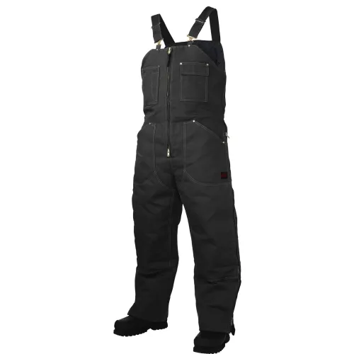 Tough Duck Insulated Bib Overall, L, Black