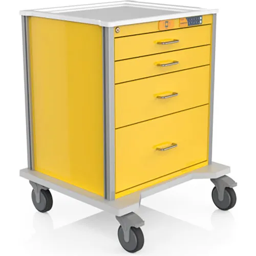 Everhutch® Procedure Isolation Stat Cart w/ 4 Drawers, 29"L x 26-1/4"W ...