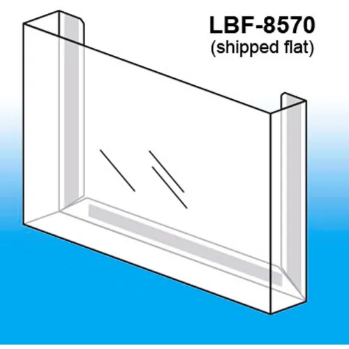 Peel & Stick Literature Pockets, Flat, 8-5/8"W X 7"H X 1-1/4"D - Pkg Qty 25