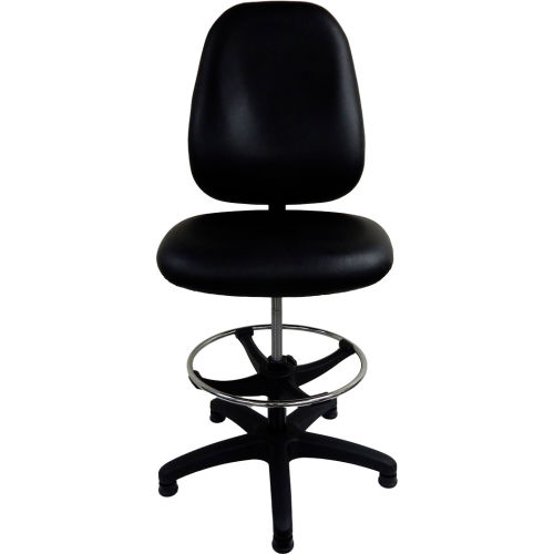 Shopsol™ Workbench High Back Chair w/ Adjustable Footring & Non-Marking ...