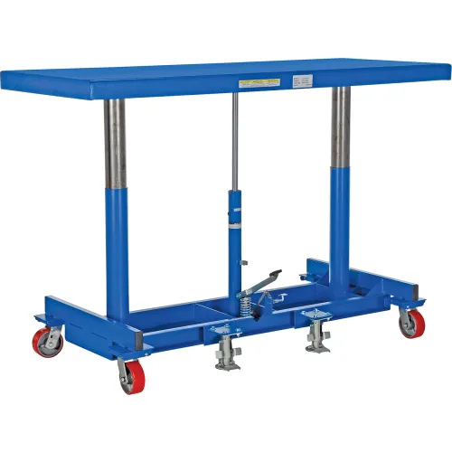 Extra-Long Deck Mobile Work Positioning Lift Table Cart LDLT-3072