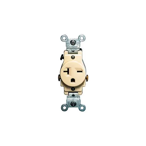 Leviton 5821-I 20A, 250V, NEMA 6-20R, 2P, 3W, Single Recpt., Grounding ...