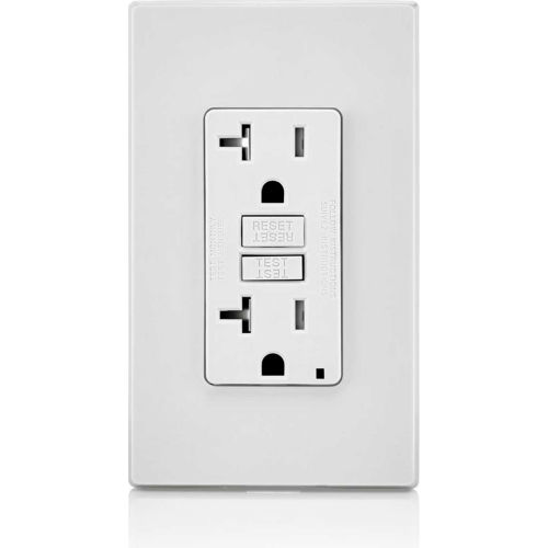 Leviton GFTR2-W SmartlockPro Self-Test GFCI Receptacle, Tamper ...