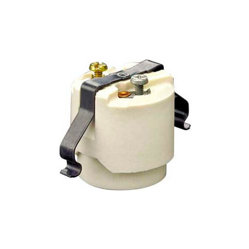 Leviton 8885 Incandescent Lampholder, Porcelain, Medium Base, 660W-600V ...