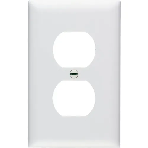 Legrand® TP8W Trademaster® Duplex Receptacle Openings Wall Plate W/ One ...