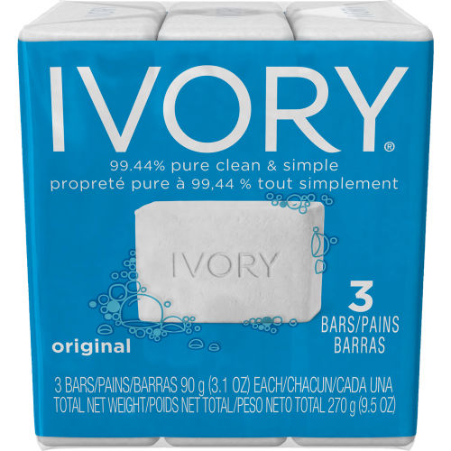 Ivory® Individually Wrapped Bar Soap, White 3.1 Oz. Bars 72/Case - PAG12364
