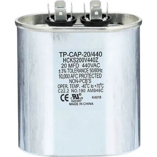 Tradepro® Run Capacitor, 20 MFD, 440V, Oval