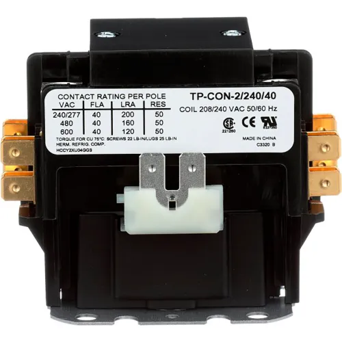 Tradepro® Contactor, 40 Amp, 240V, 2 Pole