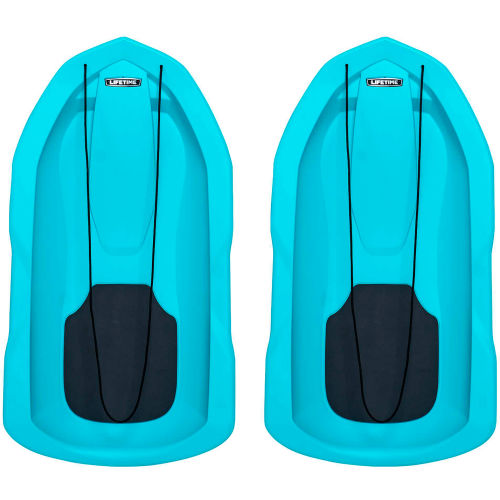 Lifetime 48" Premium Snow Sled (2-Pack), Aqua