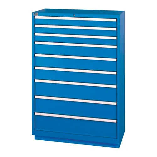 Lista® Shallow Depth Cabinet, 9 Drawers, 40-1/4"W x 22-1/2"D x 59-1/2"H ...