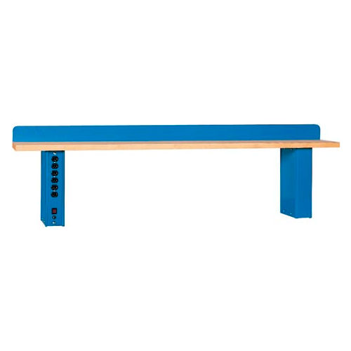 Lista Adjustable Riser W/ Maple Square Edge, 60"W x 15"D, Blue