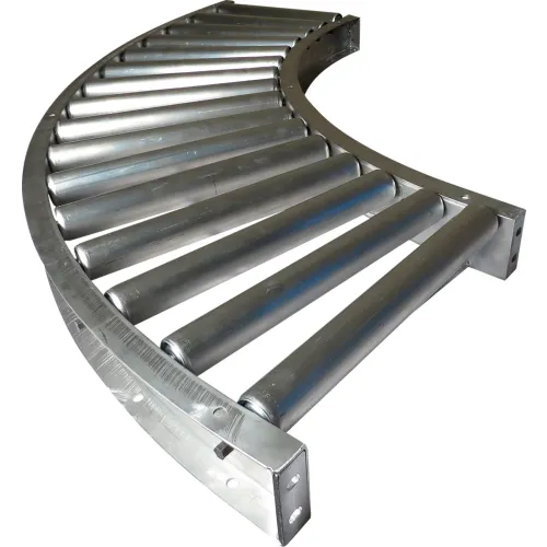 Ashland 4F KA 90° Curve Roller Conveyor, 22" BF, 1-7/8" Roller Dia., 3 ...