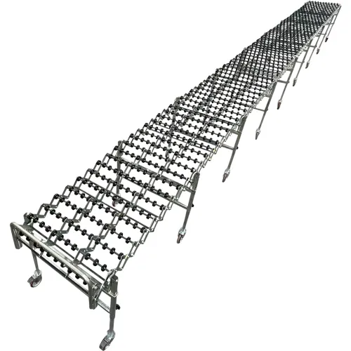 Ashland Skate Wheel Conveyor, Flexible & Extendable, 5'2" to 20'7"L x ...