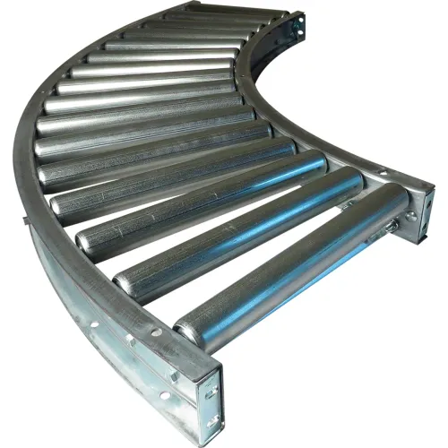 Ashland 7F KG 90° Curve Roller Conveyor, 16" BF, 1-7/8" Roller Dia., 3 ...