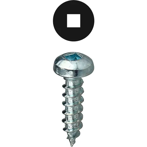 L.H.Dottie® Sheet Metal Screw Kit, Square Drive Pan Head, Steel, #6 ...