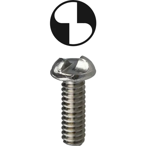 L.H.Dottie® Machine Screw, One Way Drive, Round Head, #10-24 x 1/2 ...