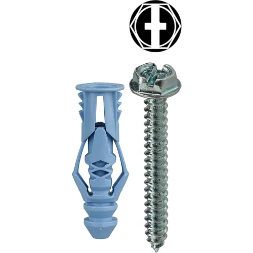 L.H.Dottie® Triple Grip Anchor Kit w/ Combo Hex Head Screw, #10, Tuff ...