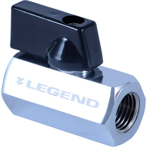 Legend Valve® CP Mini Ball Valve, Brass, 1/2" FNPT x 1/2" FNPT
