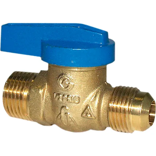Legend Valve® T-3000 1-Piece Gas Ball Valve, Forged Brass, 1/2" Flare x ...