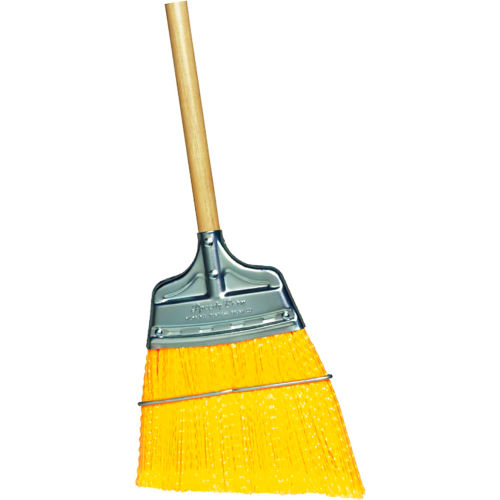 Milwaukee Dustless Upright Angled Broom, Yellow Flagged Polypropylene ...